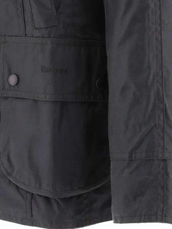 Barbour Waxed Cotton Long-sleeved Coat