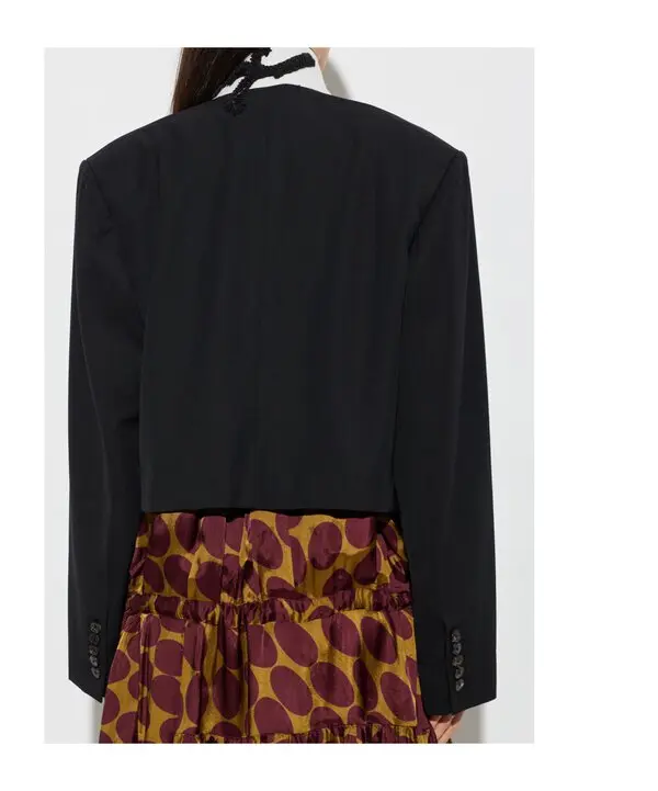 Dries Van Noten Embroidered Cropped Blazer