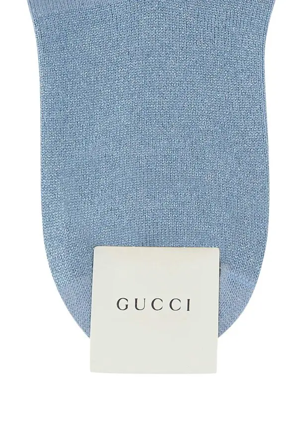 Gucci Intarsia Knit Logo Ankle Socks