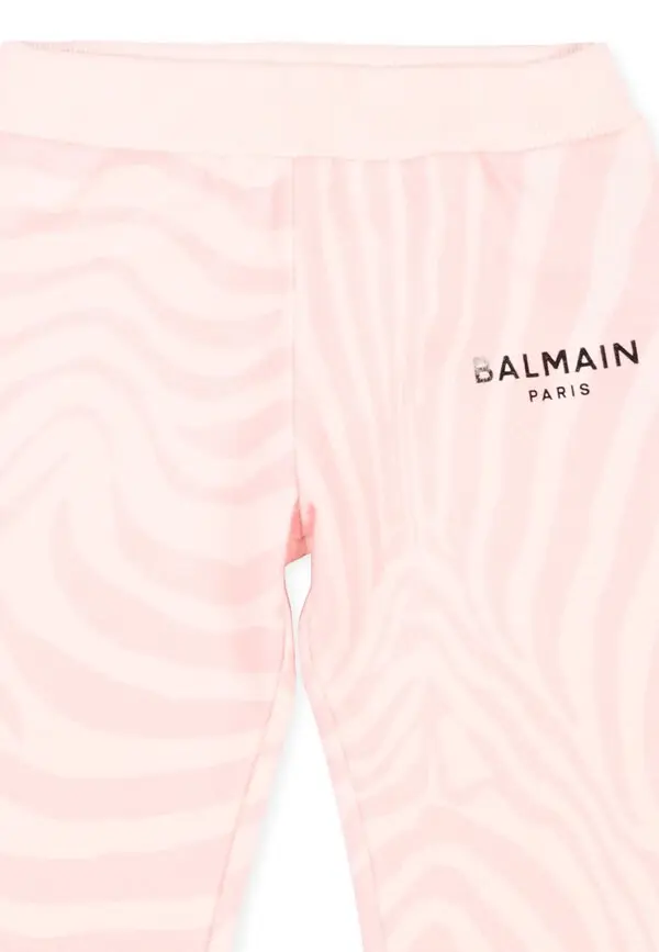 Balmain Zebra Print Track Pants