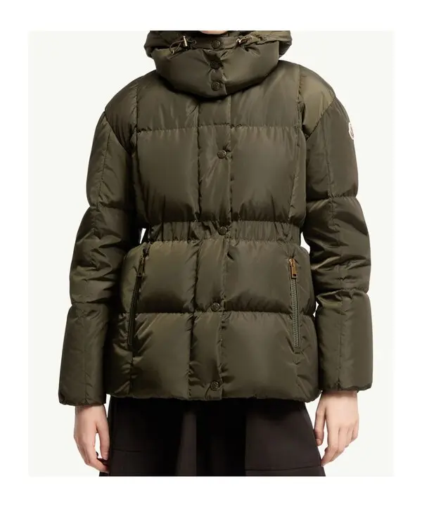 Moncler Agneux Hooded Short Down Jacket