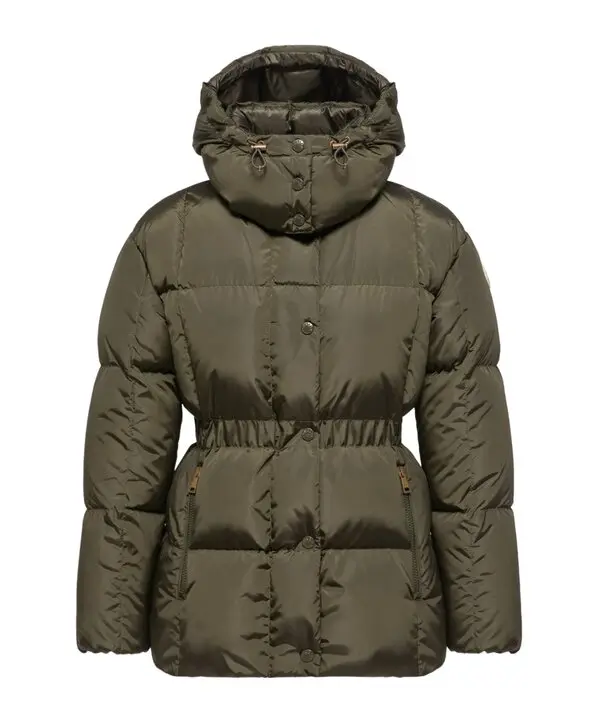Moncler Agneux Belted Down Jacket - Dark Green