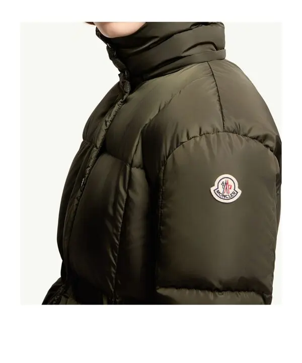 Moncler Agneux Belted Down Jacket - Dark Green