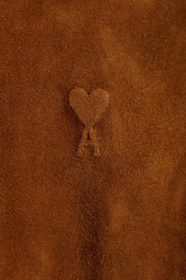 AMI Paris Suede Bomber Jacket