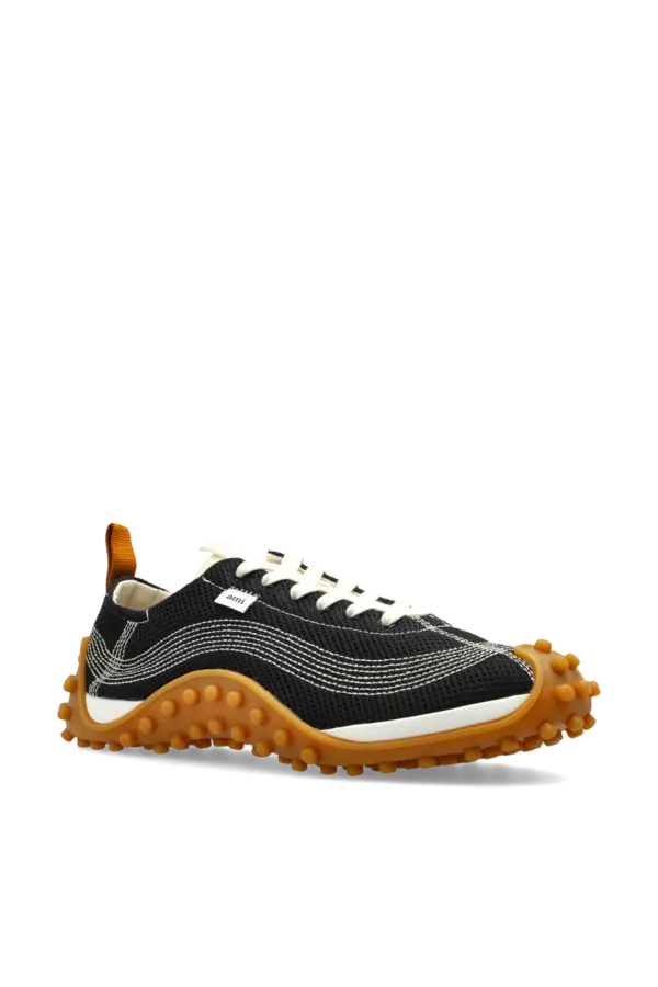 AMI Paris Low-top Athletic Sneakers With Sculptural Sole
