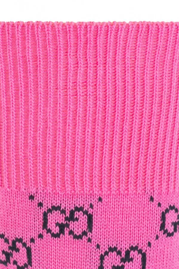 Gucci Monogram-pattern Intarsia-knit Socks