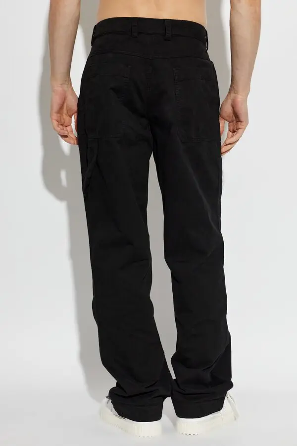 Off-White Straight-leg Cotton Trousers