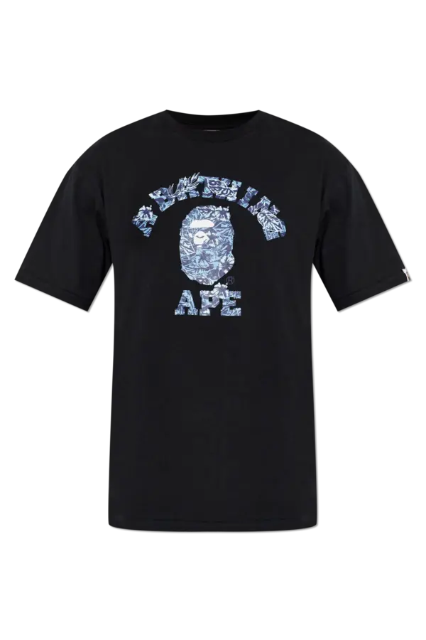 A BATHING APE T-shirt With Print - Black