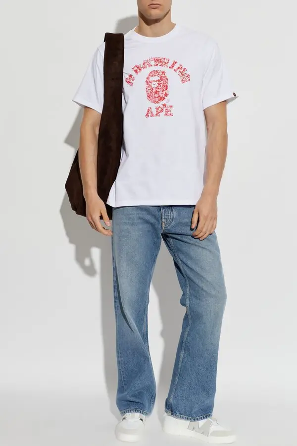 A BATHING APE T-shirt With Print - White