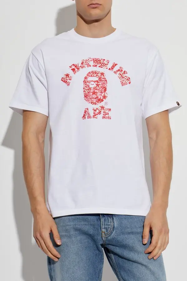 A BATHING APE T-shirt With Print - White