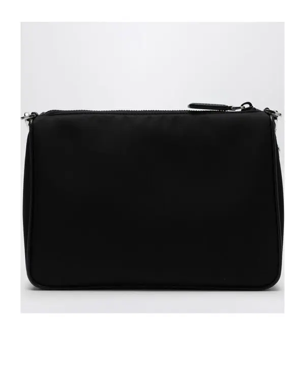 Prada Zipper Shoulder Bag - Black