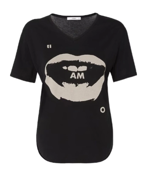 Fendi Jersey T-shirt With Ti Amo Print