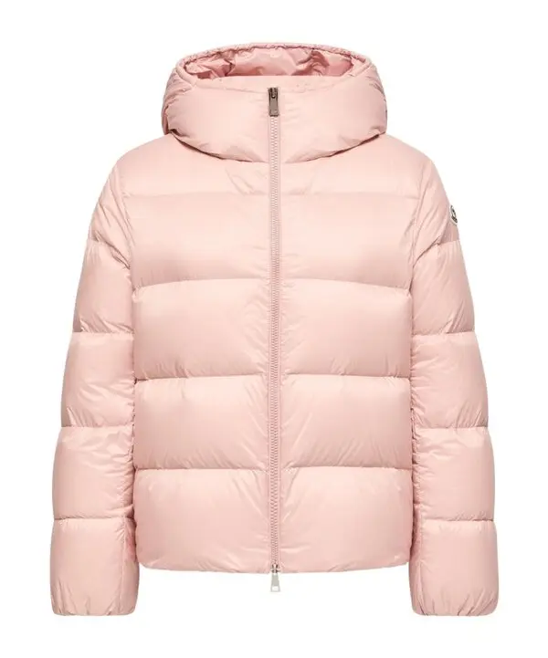 Moncler Feligule Hooded Short Down Jacket - Pink