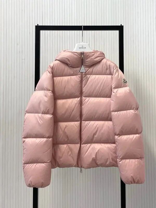 Moncler Feligule Hooded Short Down Jacket - Pink