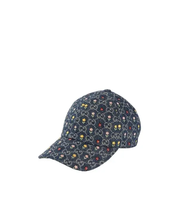 Gucci Monogrammed Baseball Cap - Blue