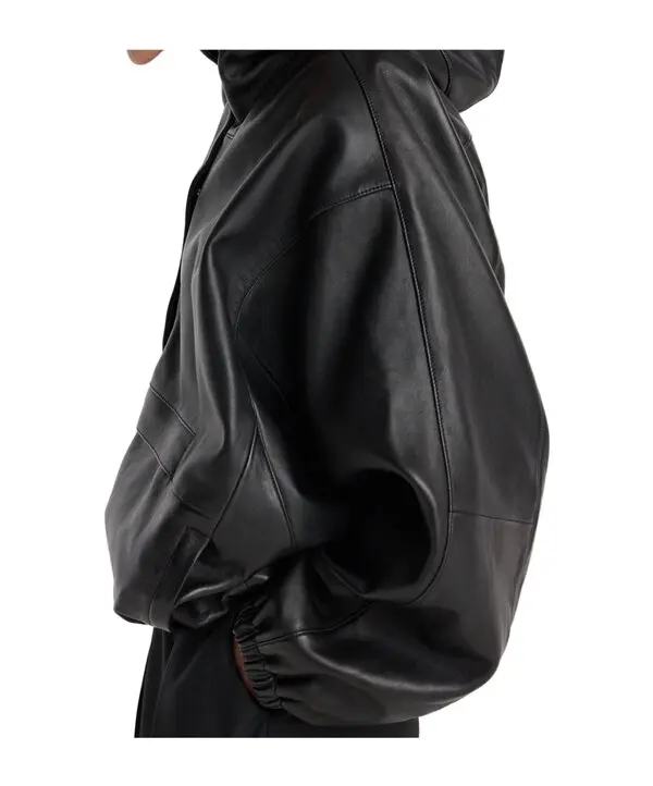 RÓHE Leather Oversized Anorak Jacket