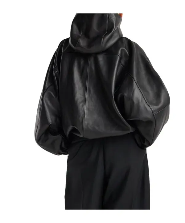 RÓHE Leather Oversized Anorak Jacket