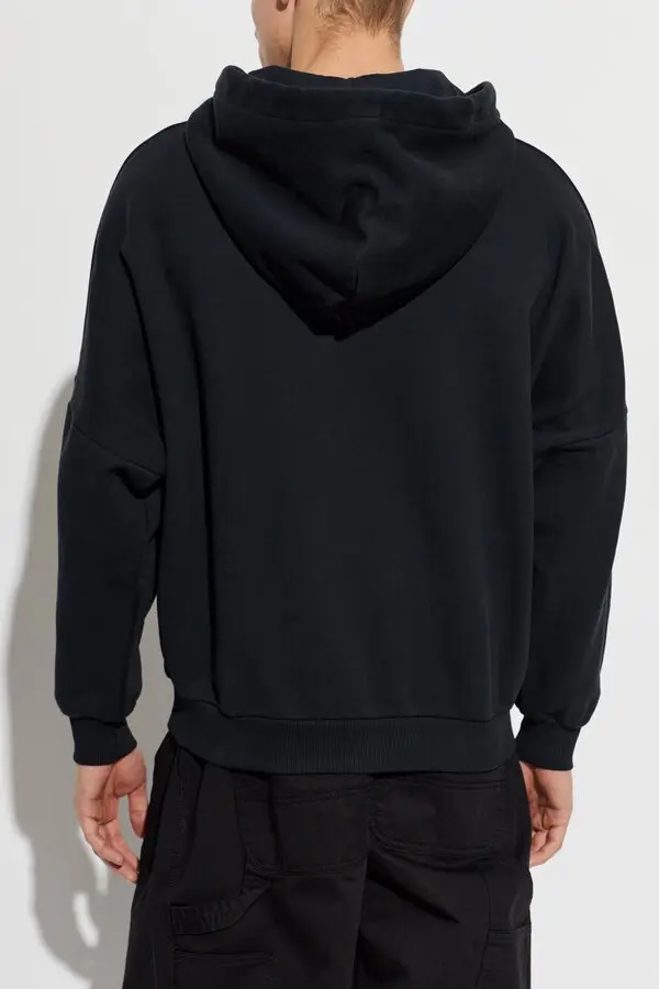 VIVIENNE WESTWOOD Batwing' Embroidered Cotton Hoodie - Navy Blue