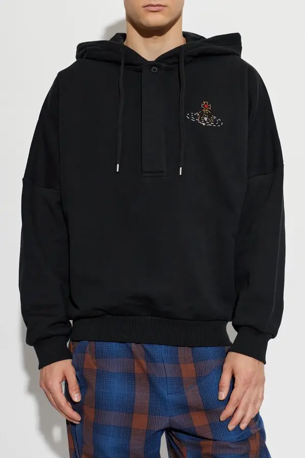 VIVIENNE WESTWOOD Batwing Sleeve Sweatshirt With Embroidered Logo