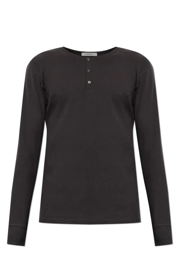 LEMAIRE Ribbed Long Sleeve Henley Top