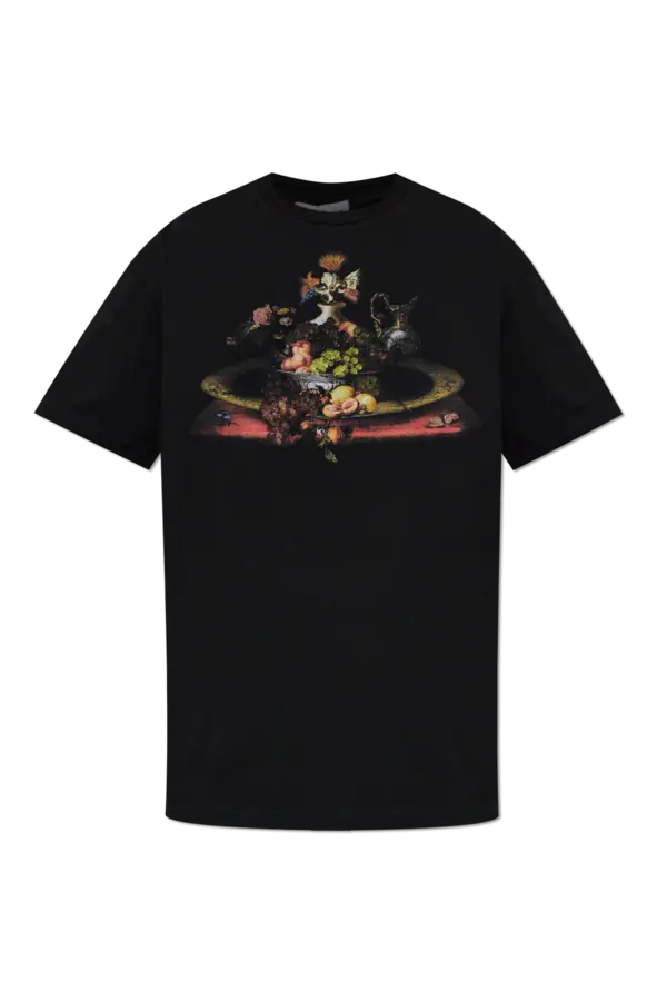 VIVIENNE WESTWOOD Still Life' Oversized Cotton T-shirt - Black