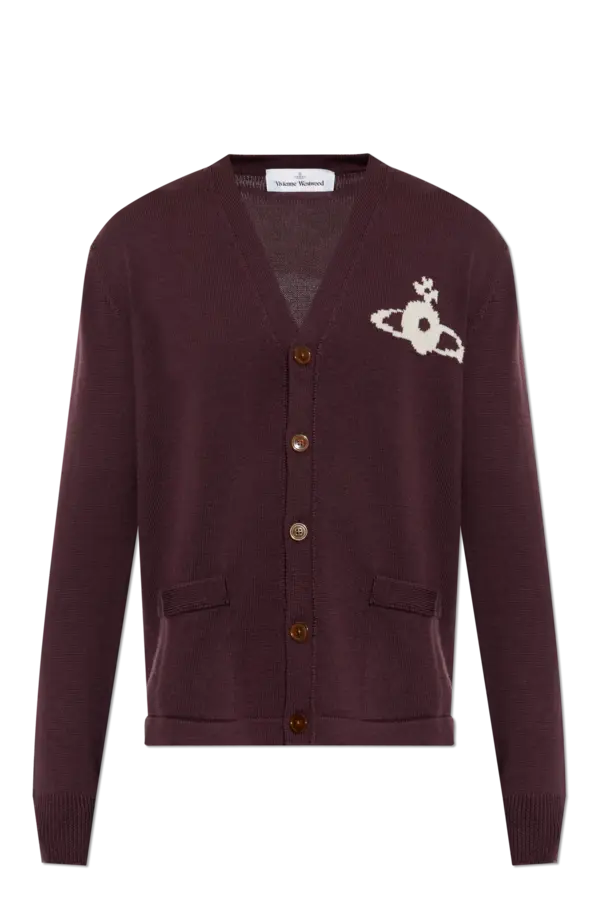 VIVIENNE WESTWOOD Wool Cardigan - Purple