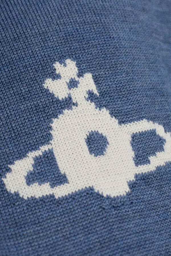 VIVIENNE WESTWOOD Wool Turtleneck With Embroidered Logo