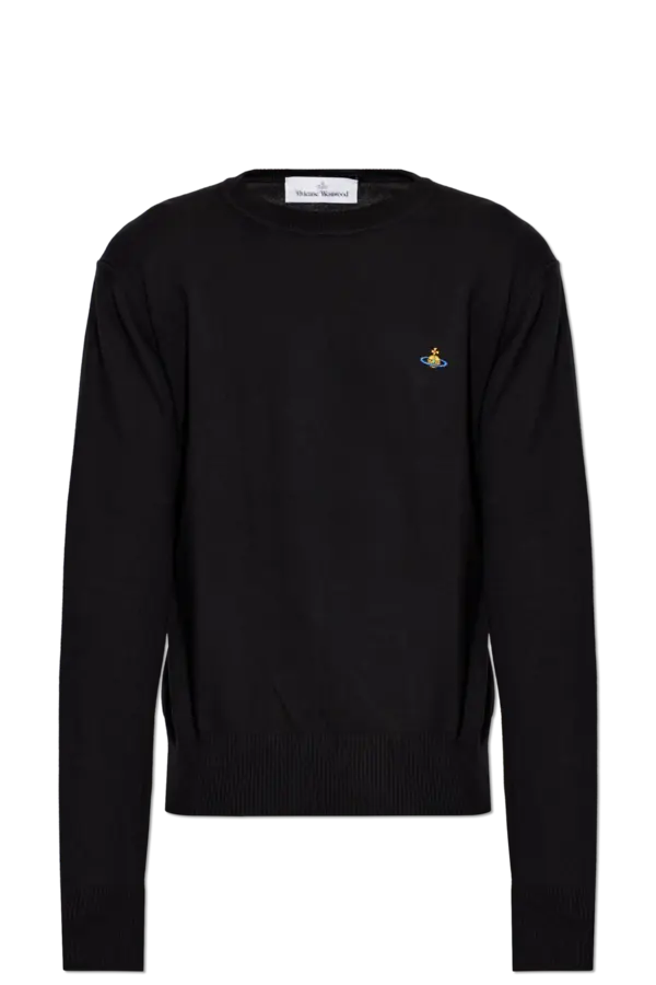 VIVIENNE WESTWOOD Alex Round Neck" Sweater - Black