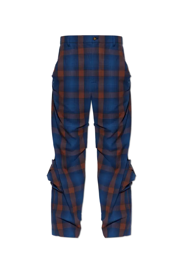 VIVIENNE WESTWOOD Achilles Plaid Wide-leg Trousers