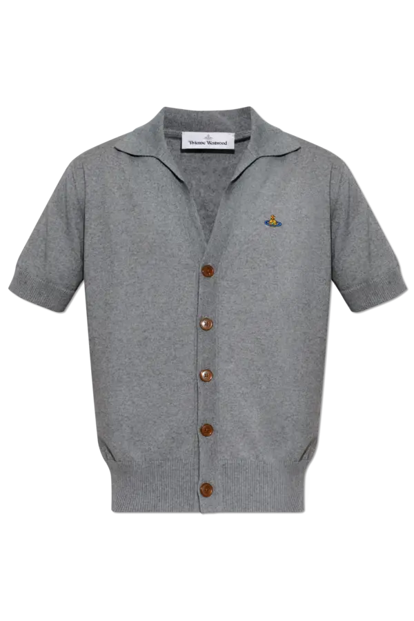 VIVIENNE WESTWOOD Short-sleeve Collared Cardigan