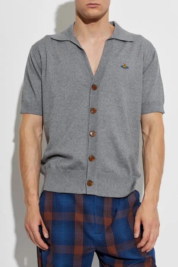 VIVIENNE WESTWOOD Short-sleeve Collared Cardigan