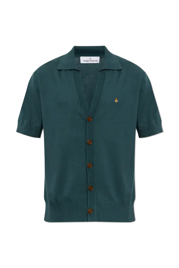 VIVIENNE WESTWOOD Short-sleeved Collared Cardigan