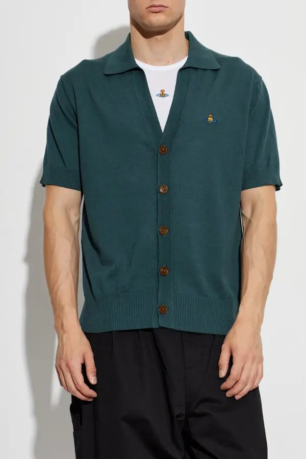 VIVIENNE WESTWOOD Short-sleeved Collared Cardigan