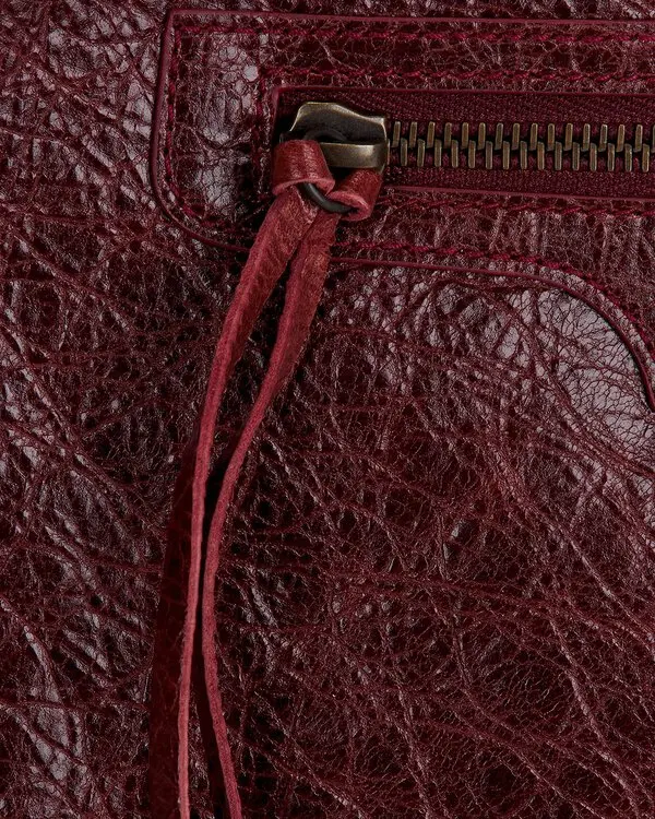 Balenciaga Le City Medium Hobo Bag - Berry Red