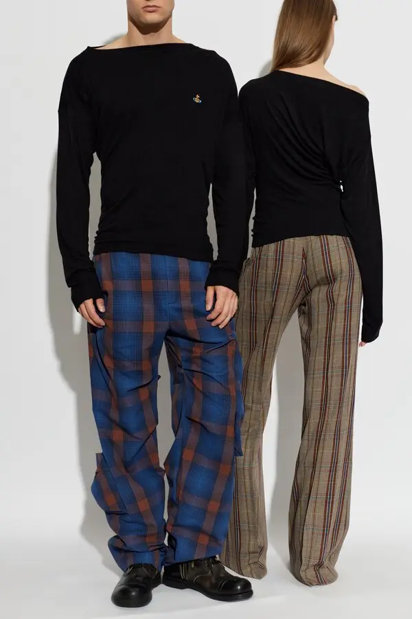 VIVIENNE WESTWOOD Ribbed Knit Long Sleeve Sweater