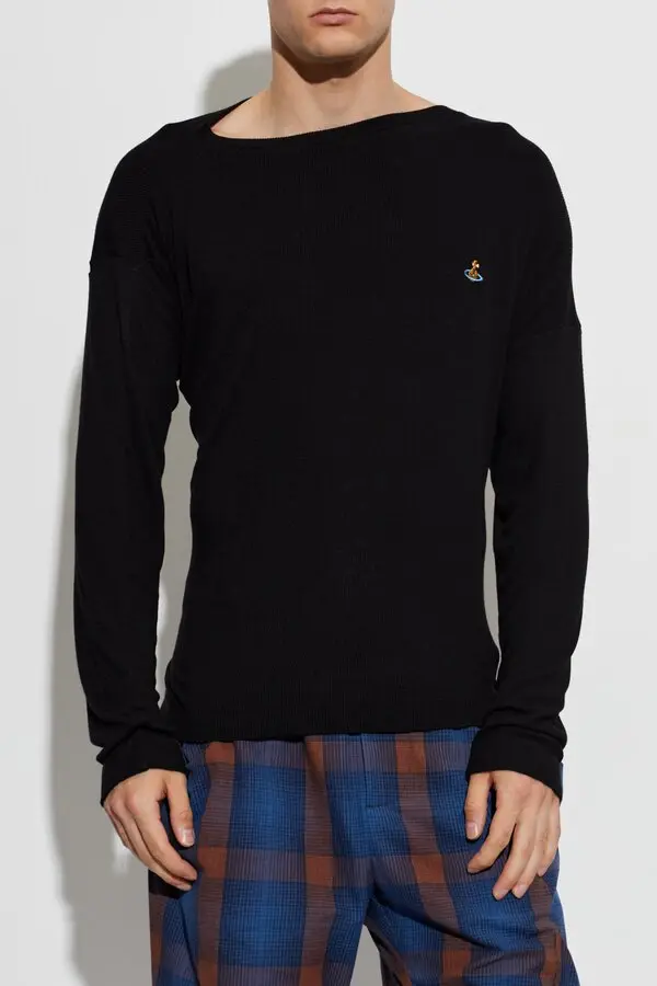 VIVIENNE WESTWOOD Ribbed Knit Long Sleeve Sweater