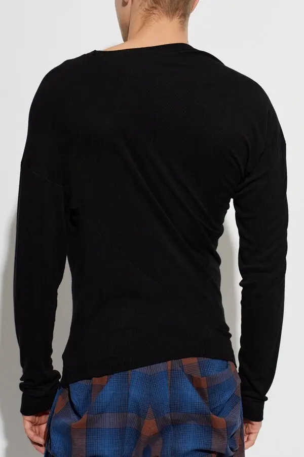 VIVIENNE WESTWOOD Ribbed Knit Long Sleeve Sweater