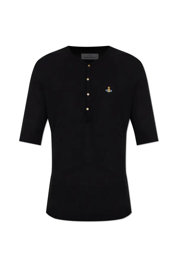 VIVIENNE WESTWOOD Sailor Henley T-shirt - Black