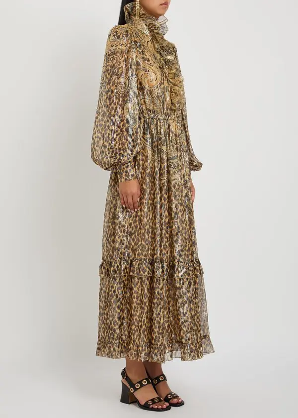 Etro Printed Silk-blend Midi Dress