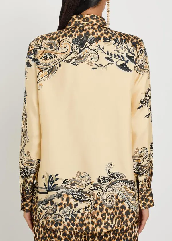 Etro Leopard-print Silk Shirt