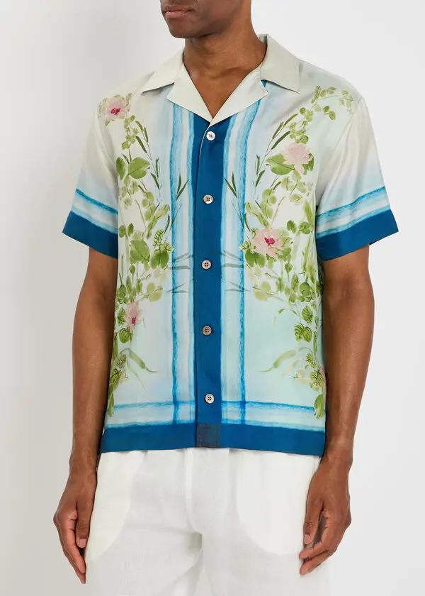 CHE Bloom Floral-print Silk Shirt