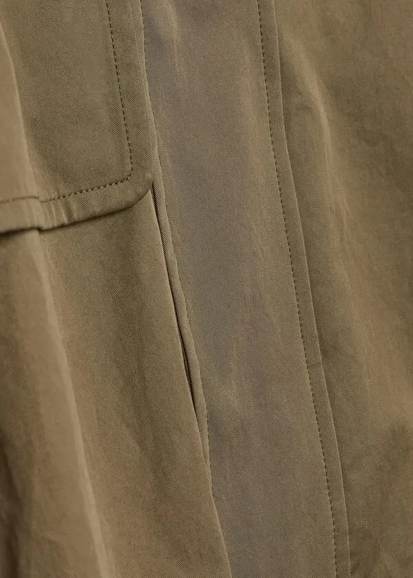 FRAME Belted Cotton Trench Jacket