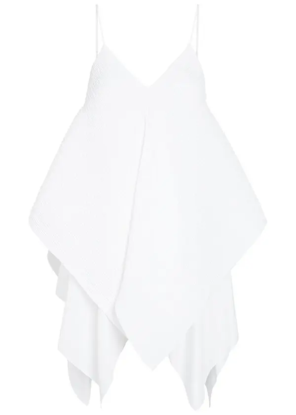 JW Anderson Pleated Asymmetric Chiffon Top