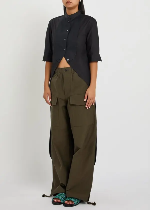 JW Anderson Bib Cotton-poplin Shirt