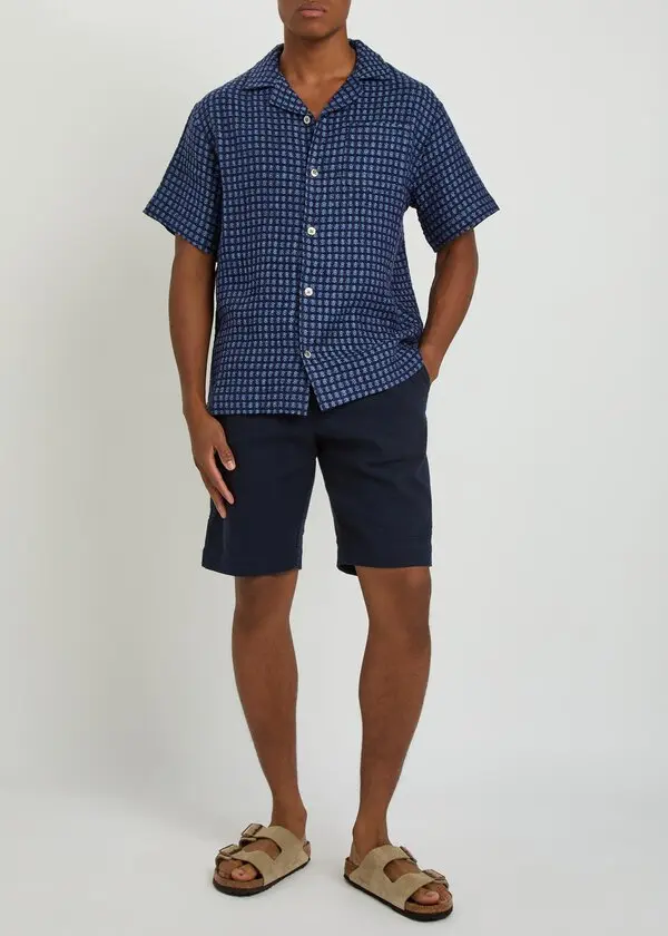 CHE Picket Textured Cotton Shorts