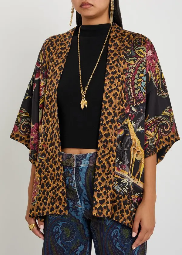 Etro Printed Silk Jacket