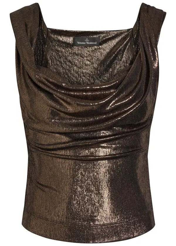 VIVIENNE WESTWOOD Draped Lamé Top