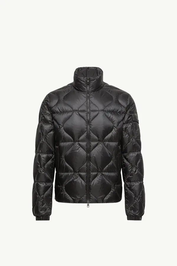 Moncler Asurel Geometric Quilted Short Down Jacket