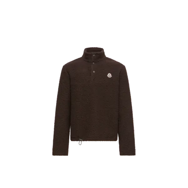 Moncler Logo Knit Sweatshirt - Brown