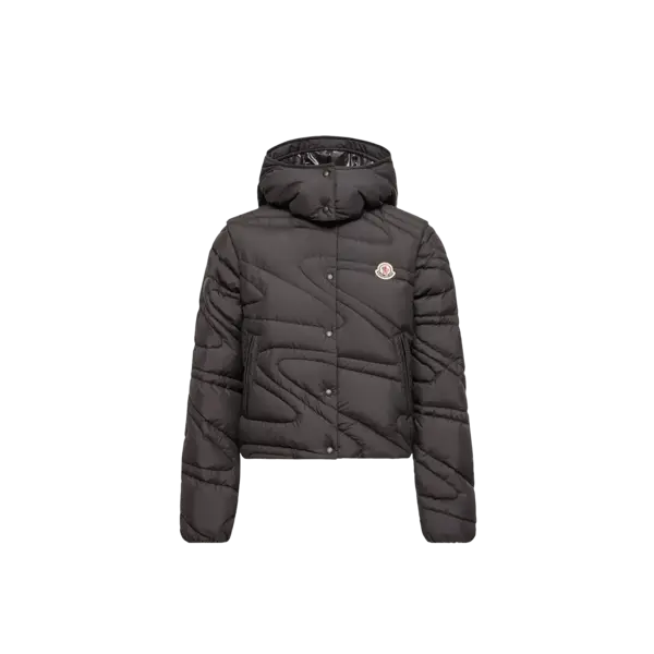 Moncler Leona 2-in-1 Hooded Short Down Jacket